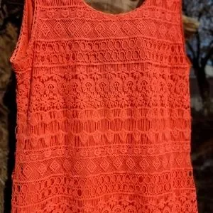 Divided | Swim | Macrame Boho Y2k Neon Tangerine Pull On Detail Hem ...